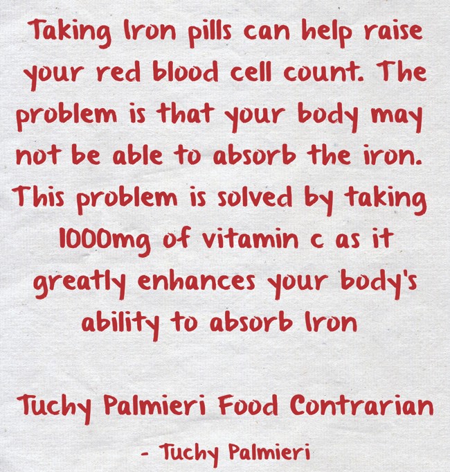 Taking Iron pills can help raise your red blood cell count. - Quozio