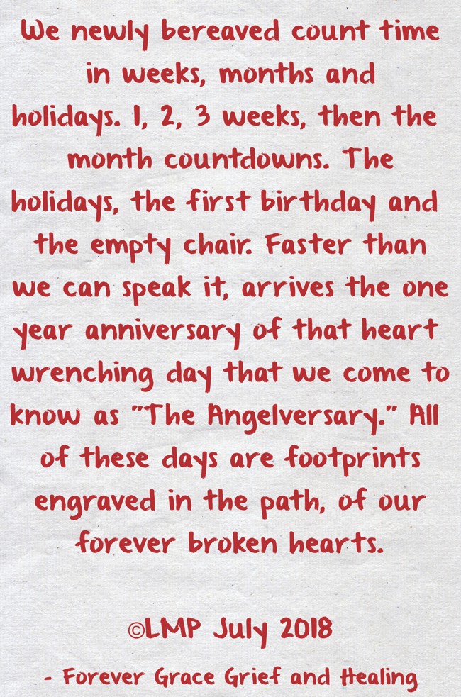 We newly bereaved count time in weeks, months and holidays. - Quozio