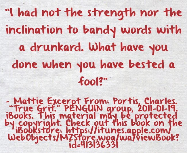 “I had not the strength nor the inclination to bandy words - Quozio