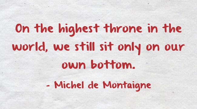 On the highest throne in the world, we still sit only on - Quozio