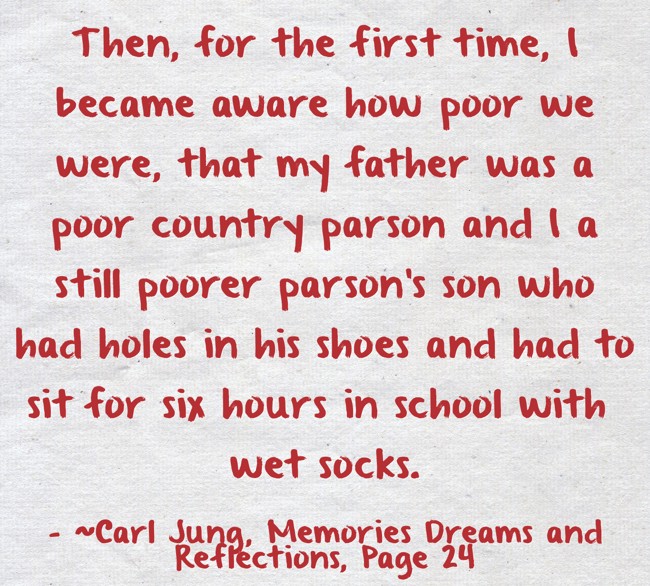 Then, for the first time, I became aware how poor we were, - Quozio