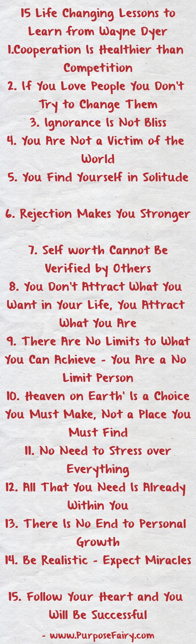 15 Life Changing Lessons to Learn from Wayne Dyer - Quozio