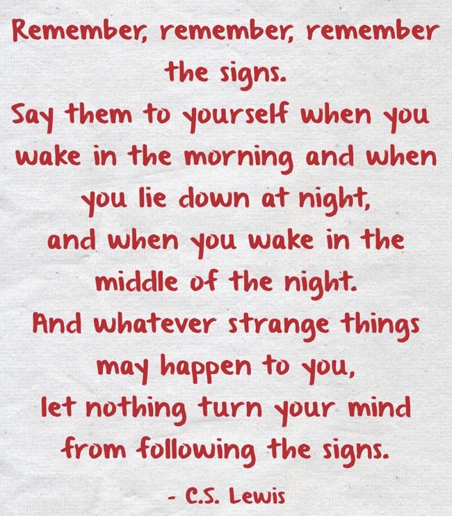Remember, remember, remember the signs. Say them to - Quozio