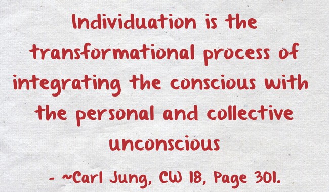 Individuation is the transformational process of - Quozio