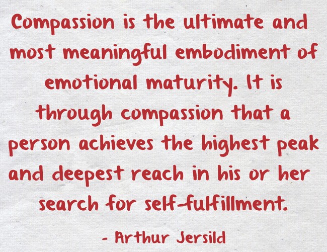 Compassion is the ultimate and most meaningful embodiment - Quozio