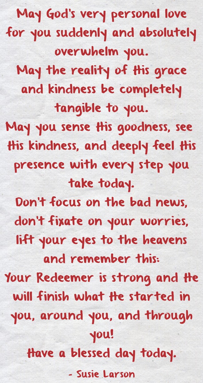 May God’s very personal love for you suddenly and - Quozio