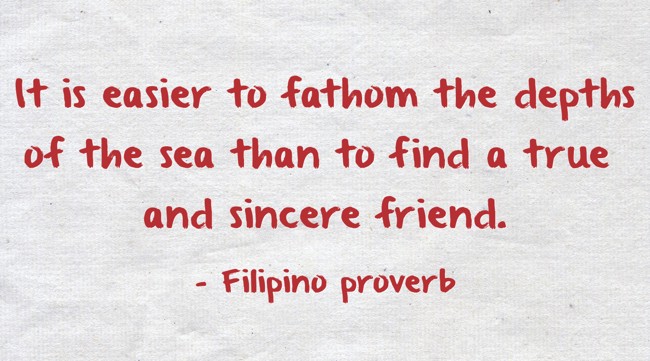 It is easier to fathom the depths of the sea than to find a - Quozio