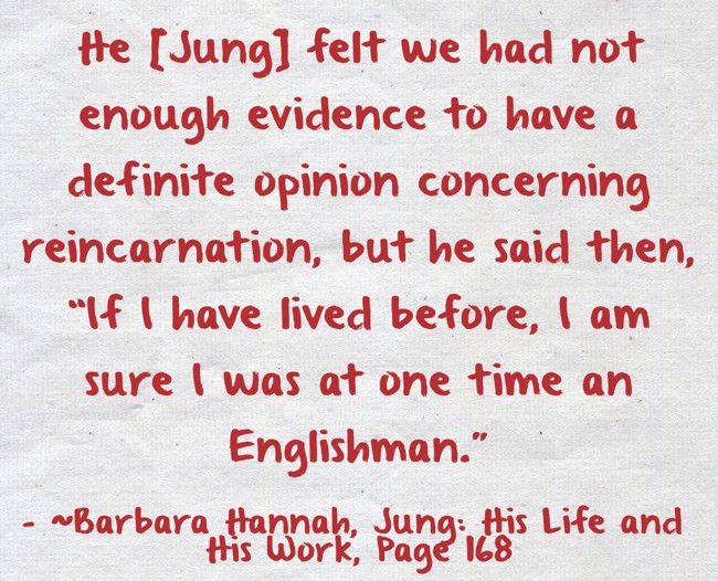 He [Jung] felt we had not enough evidence to have a - Quozio