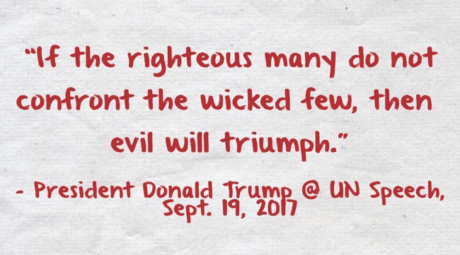 “If the righteous many do not confront the wicked few, then - Quozio