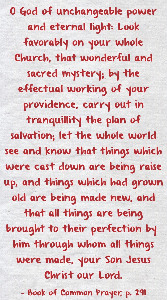 O God of unchangeable power and eternal light: Look - Quozio