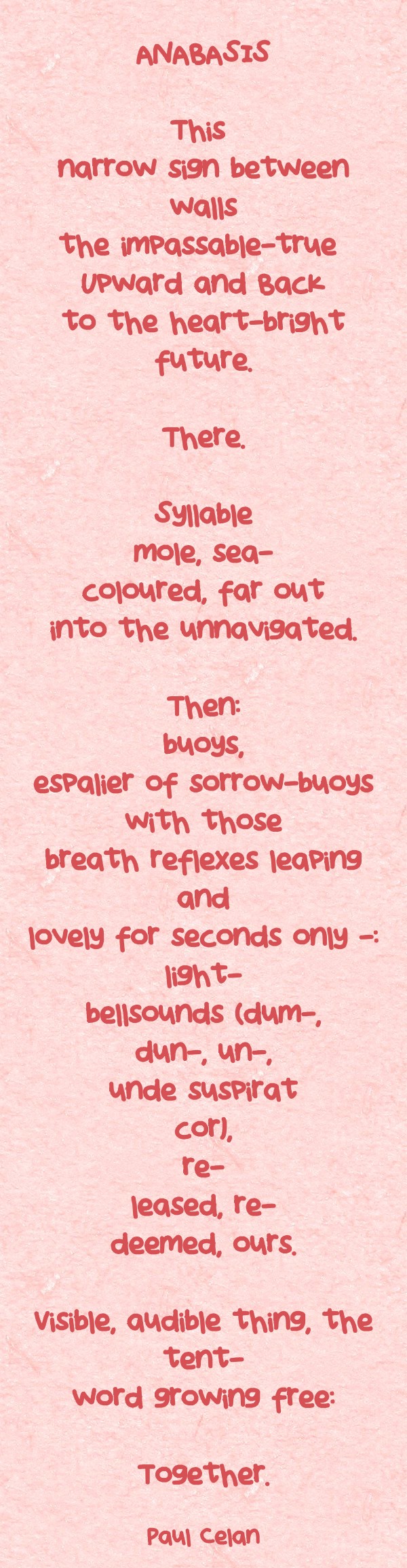 ANABASIS This narrow sign between walls the impassable-true - Quozio