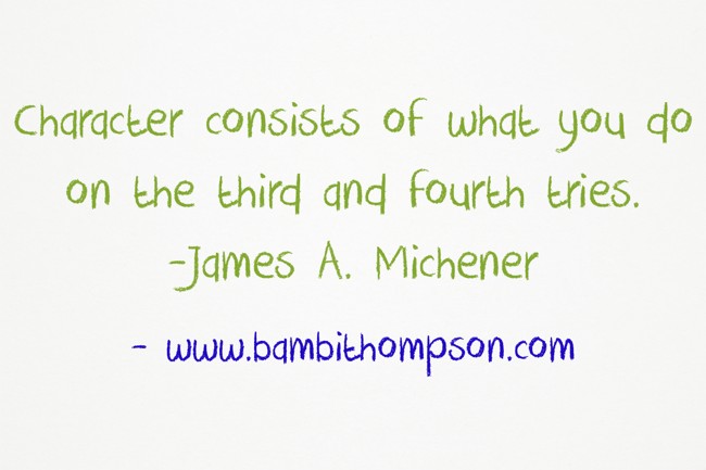 Character consists of what you do on the third and fourth - Quozio