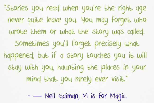 “Stories you read when you’re the right age never quite - Quozio