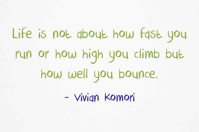 Life is not about how fast you run or how high you climb - Quozio