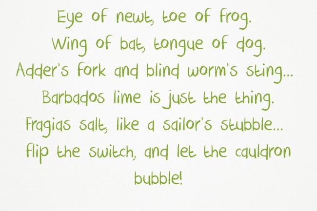 Eye of newt, toe of frog. Wing of bat, tongue of dog. - Quozio
