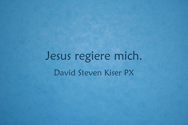 Jesus regiere mich. - Quozio