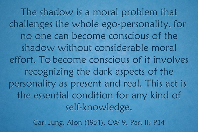 The shadow is a moral problem that challenges the whole - Quozio