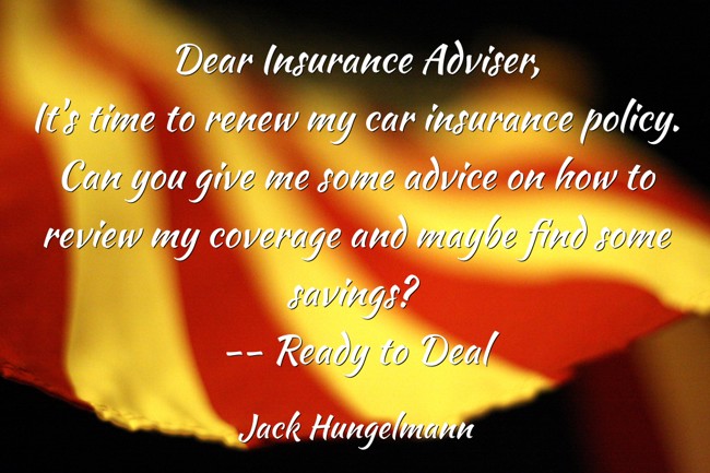 Dear Insurance Adviser, It's time to renew my car insurance - Quozio