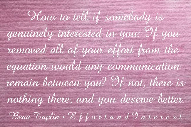 How to tell if somebody is genuinely interested in you: If - Quozio