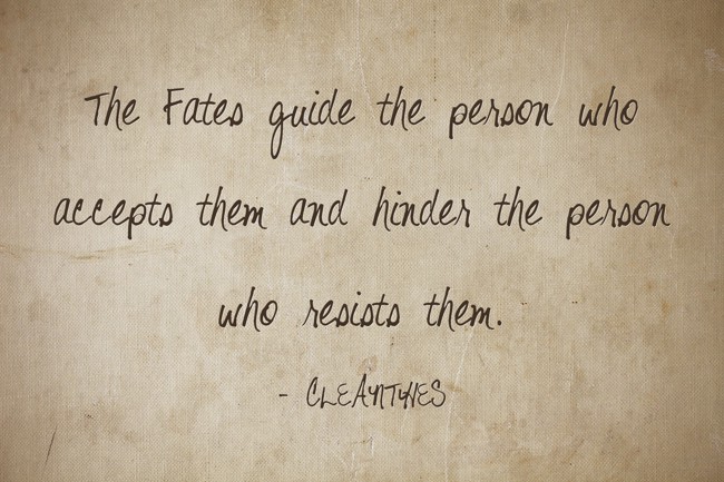 The Fates guide the person who accepts them and hinder the - Quozio