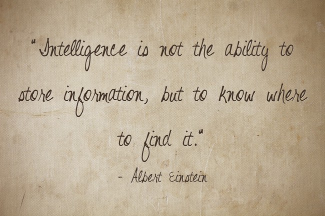 “Intelligence is not the ability to store information, but - Quozio