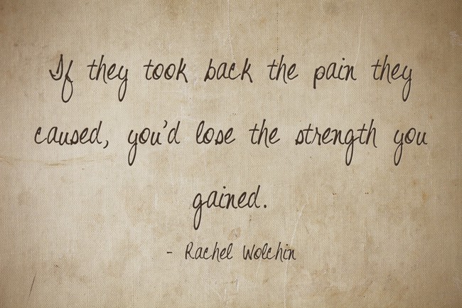 If they took back the pain they caused, you'd lose the - Quozio