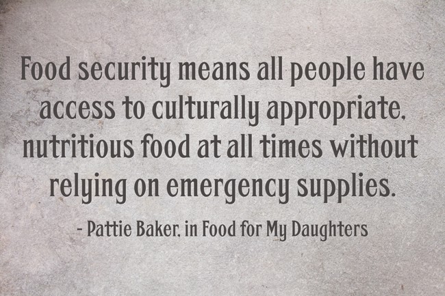 Food security means all people have access to culturally - Quozio