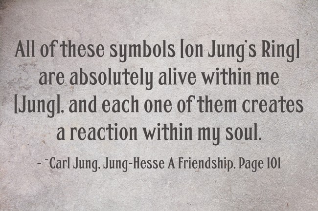 All of these symbols [on Jung’s Ring] are absolutely alive - Quozio