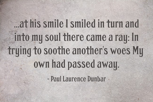 ...at his smile I smiled in turn and into my soul there - Quozio