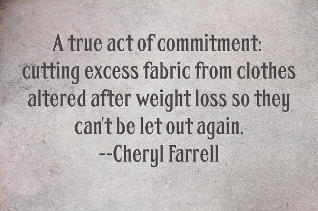 A true act of commitment: cutting excess fabric from - Quozio