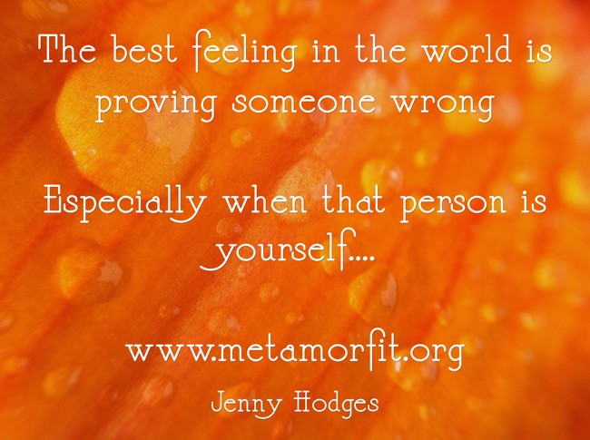 The best feeling in the world is proving someone wrong - Quozio