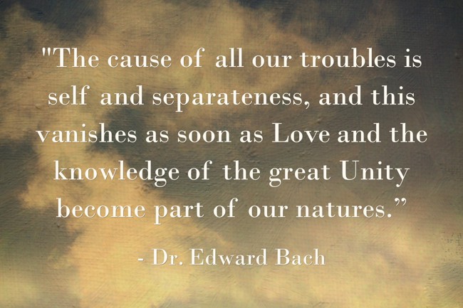 "The cause of all our troubles is self and separateness, - Quozio