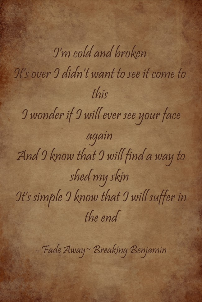 I'm cold and broken It's over I didn't want to see it come - Quozio