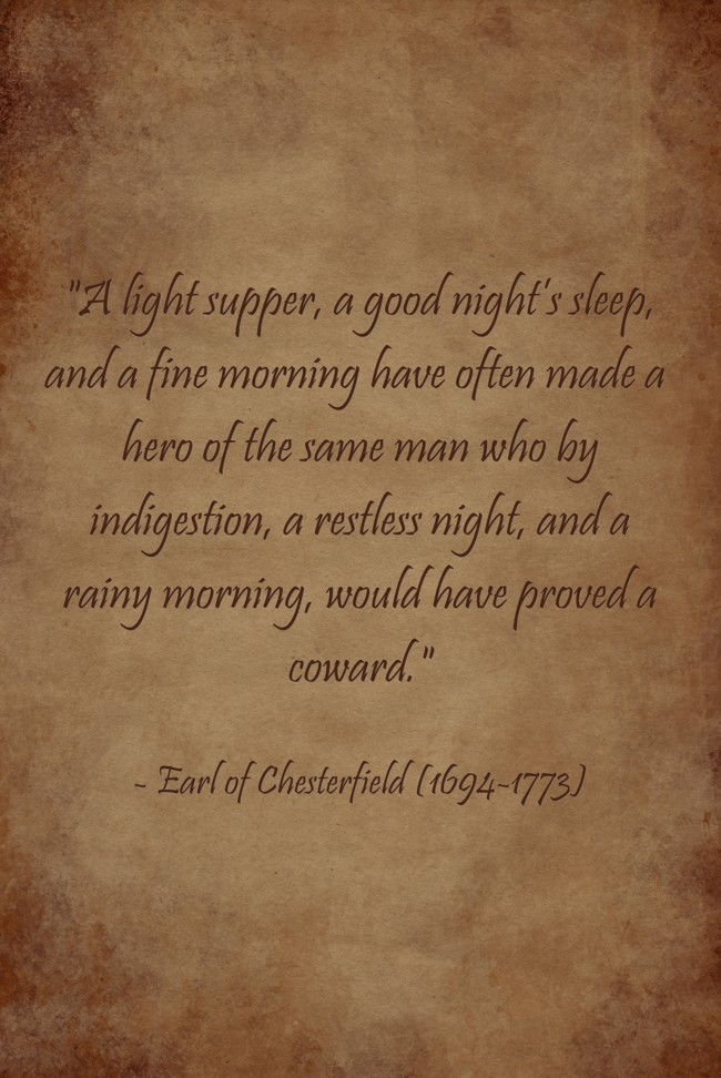 "A light supper, a good night’s sleep, and a fine morning - Quozio