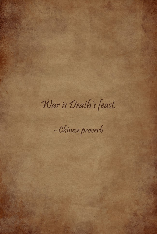 War is Death's feast. - Quozio