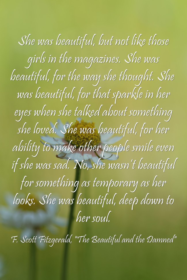 She was beautiful, but not like those girls in the - Quozio