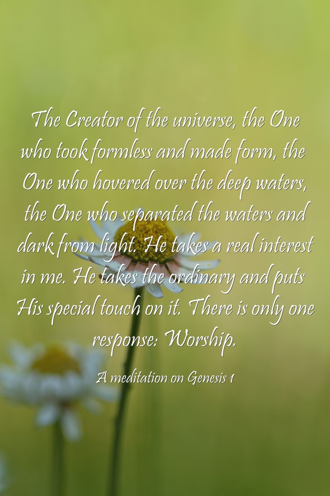 The Creator of the universe, the One who took formless and - Quozio