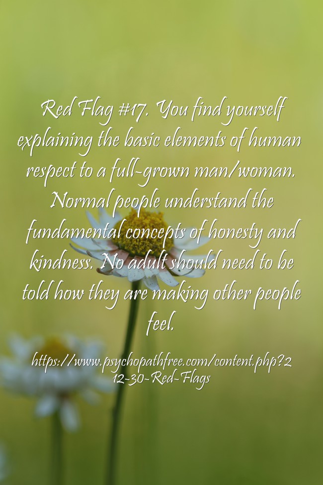 Red Flag #17. You find yourself explaining the basic - Quozio