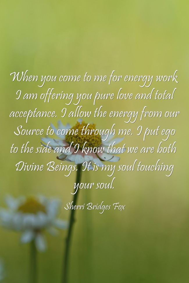 When you come to me for energy work I am offering you pure - Quozio