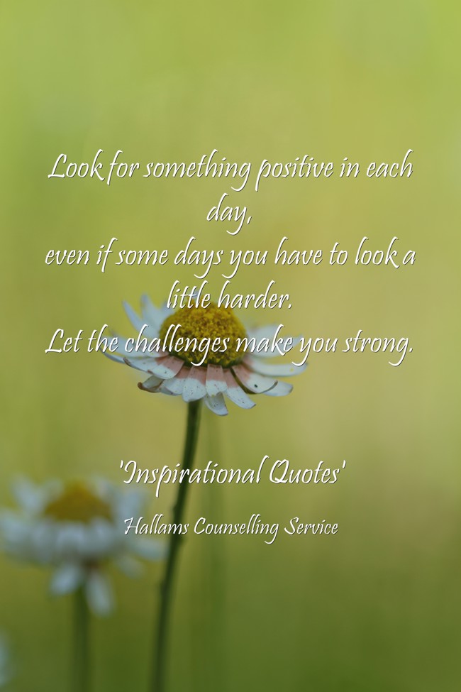 Look for something positive in each day, even if some days - Quozio