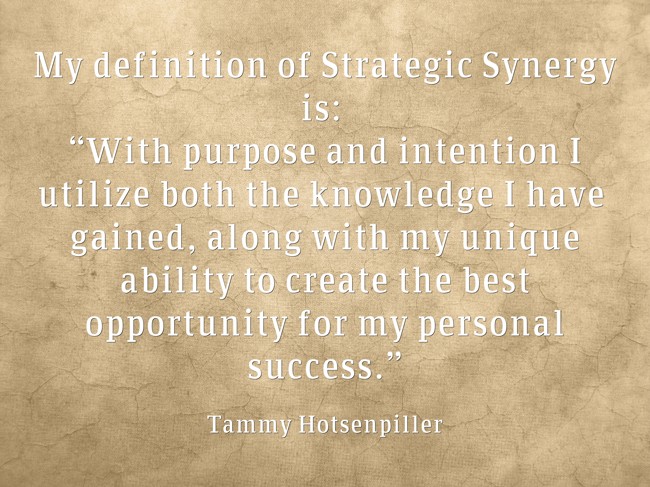 My definition of Strategic Synergy is: “With purpose and - Quozio