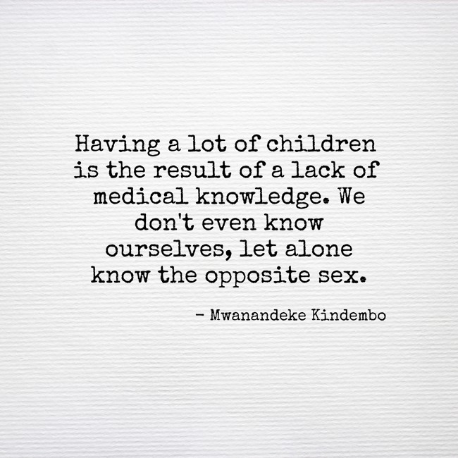 Having a lot of children is the result of a lack of medical - Quozio