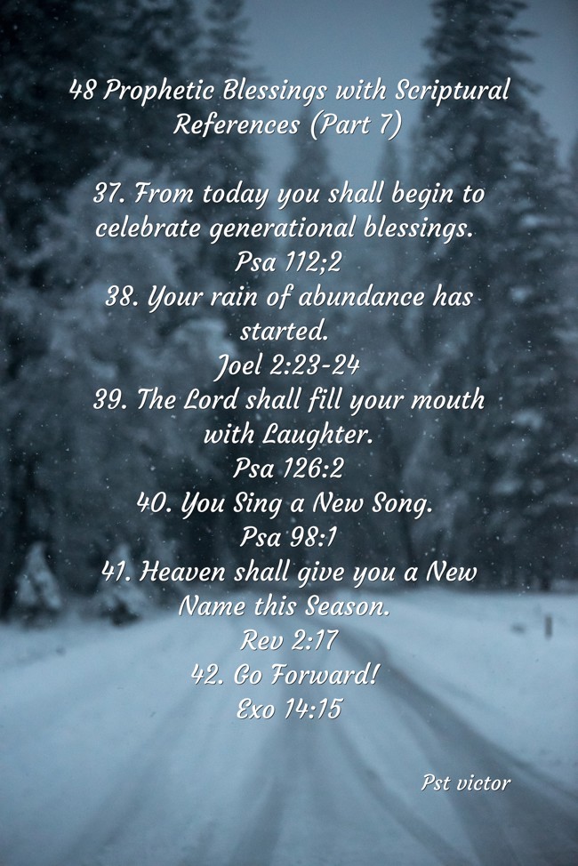 48 Prophetic Blessings with Scriptural References (Part 7) - Quozio