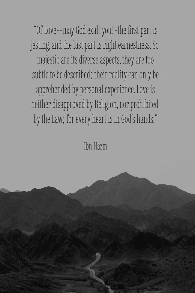 “Of Love--may God exalt you! -the first part is jesting, - Quozio