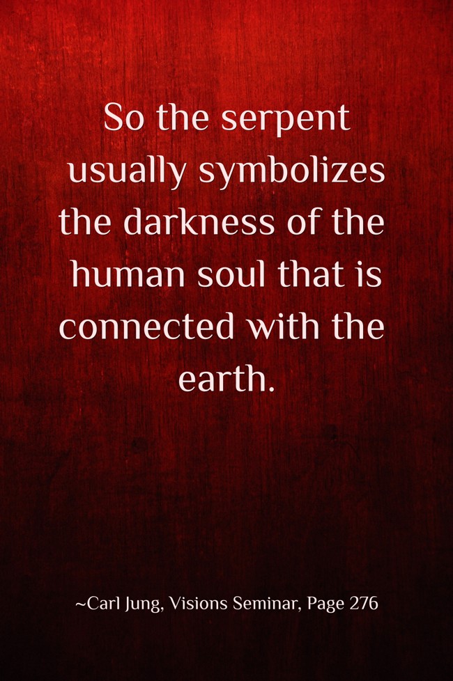 So the serpent usually symbolizes the darkness of the human - Quozio