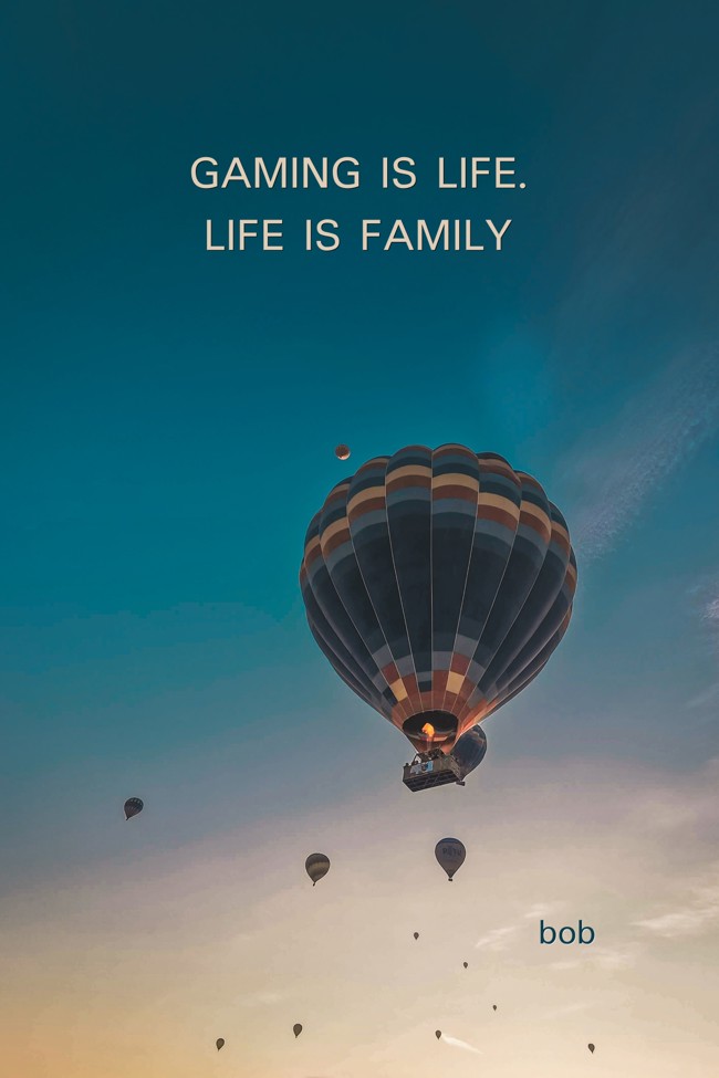 GAMING IS LIFE. LIFE IS FAMILY - Quozio