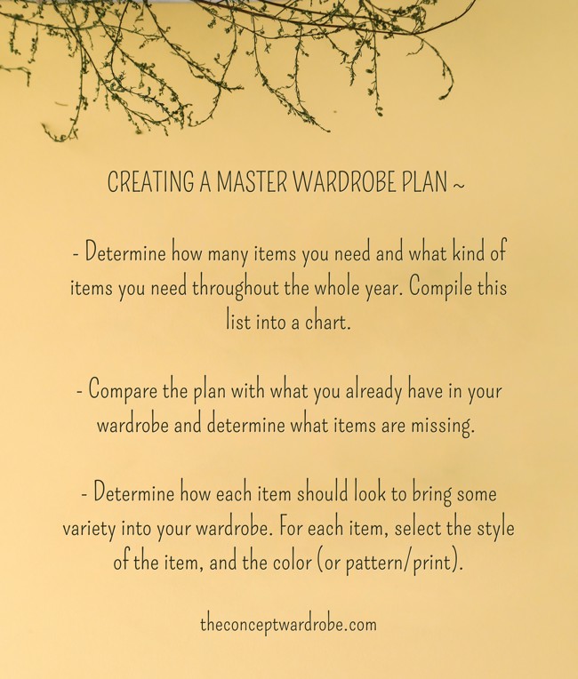 CREATING A MASTER WARDROBE PLAN ~ - Determine how many - Quozio