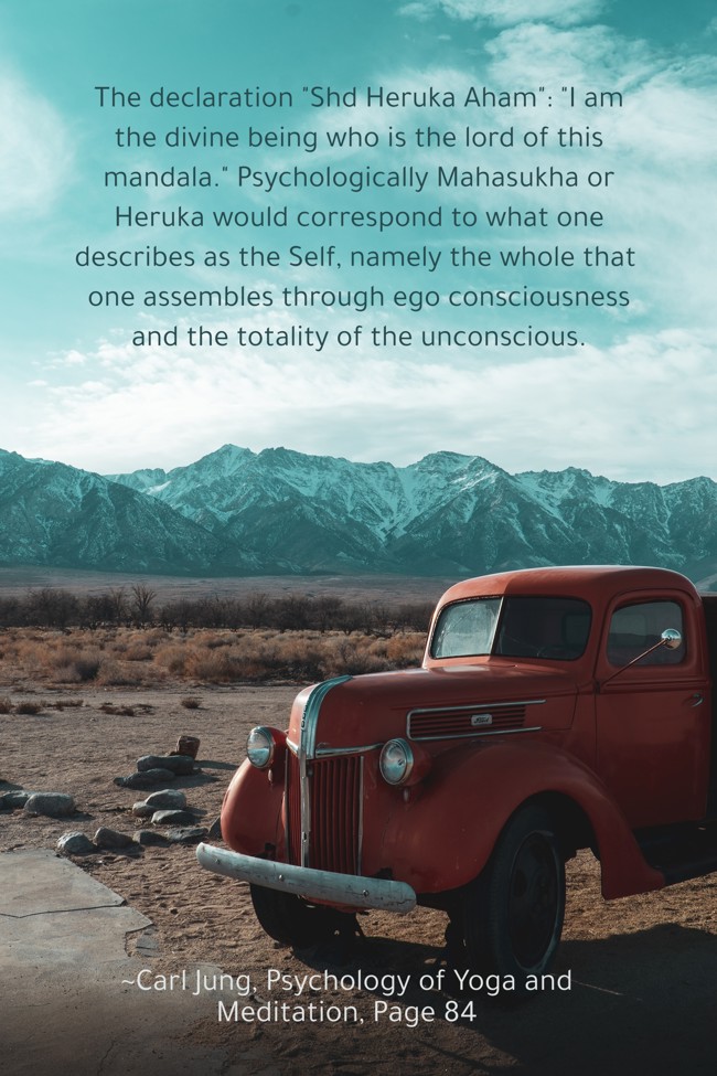 The declaration "Shd Heruka Aham": "I am the divine being - Quozio