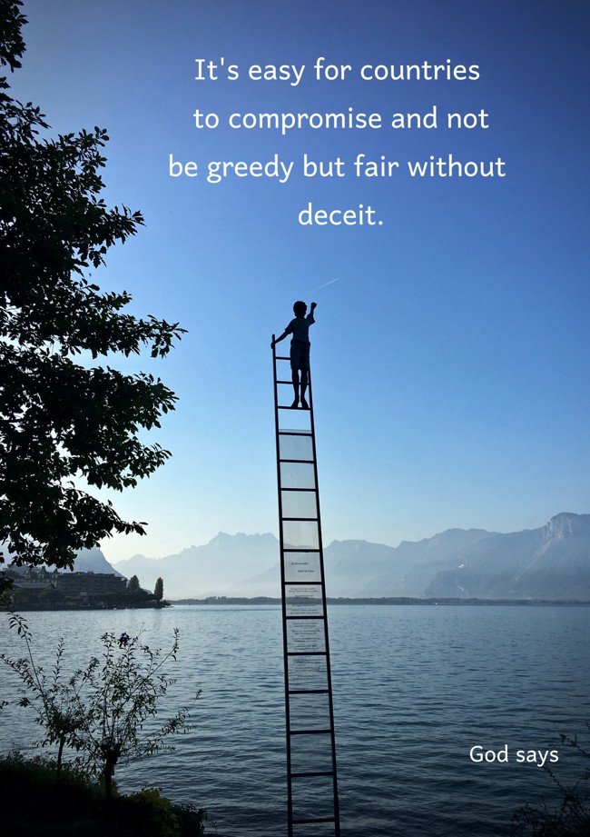 It's easy for countries to compromise and not be greedy but - Quozio