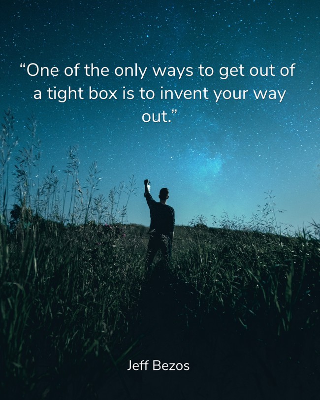 “One of the only ways to get out of a tight box is to - Quozio